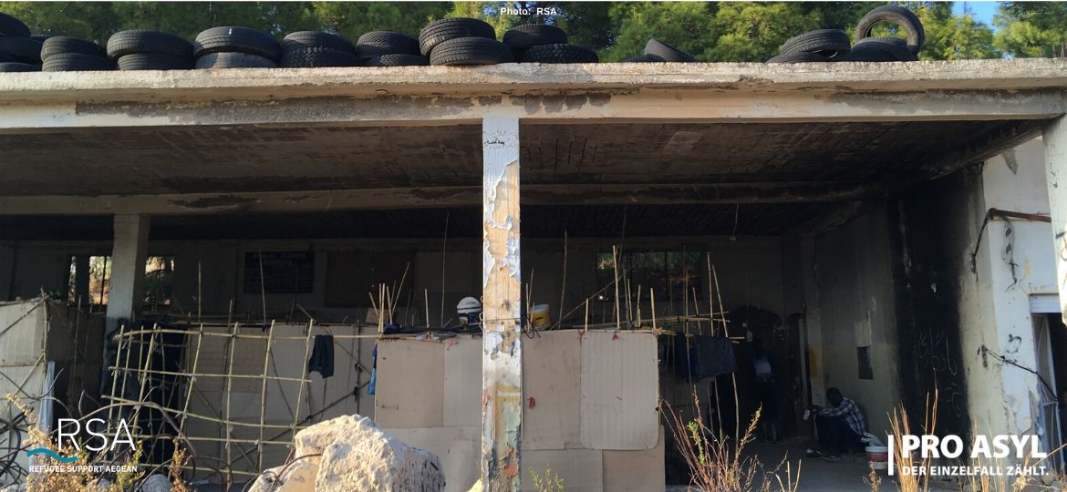 Appalling living conditions in the overcrowded hot spot of Kos